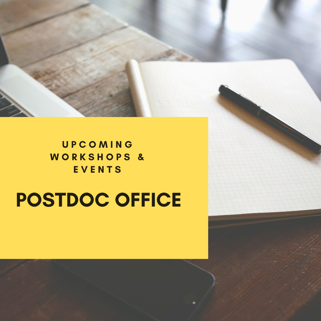 Overview upcoming trainings & activities - Information und Service für PostDocs